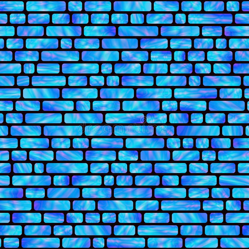 Seamless Pattern of Blue Holographic Rectangles. Creative Stock ...