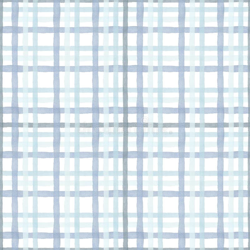 Seamless Pattern with Blue and Blue Stripes Painted by Hand in ...