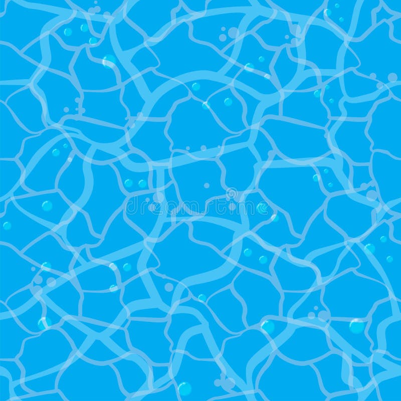 Seamless Pattern of Blue Swimming Pool. Texture of Water Stock ...