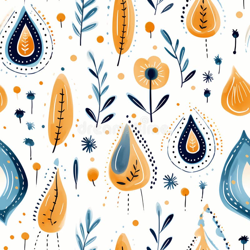 Seamless Pattern of Boho - Bohemian Style. Wrapping Paper Pattern Stock ...
