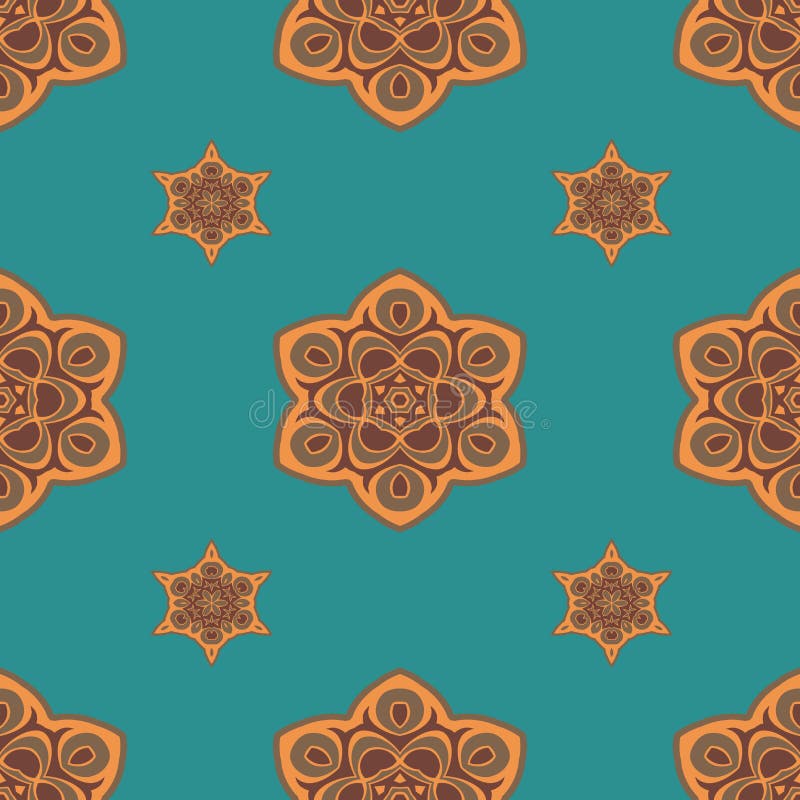 Seamless pattern boho chic stock vector. Illustration of damask - 68983868