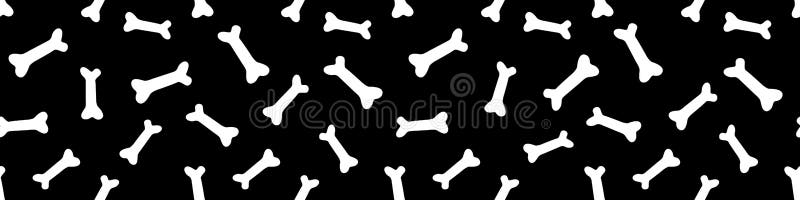 Seamless Pattern with Bones. Background and Texture in Flat Style Stock ...