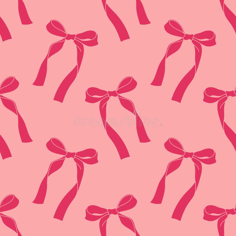 Seamless Pattern with Bows. Background Design Stock Illustration ...