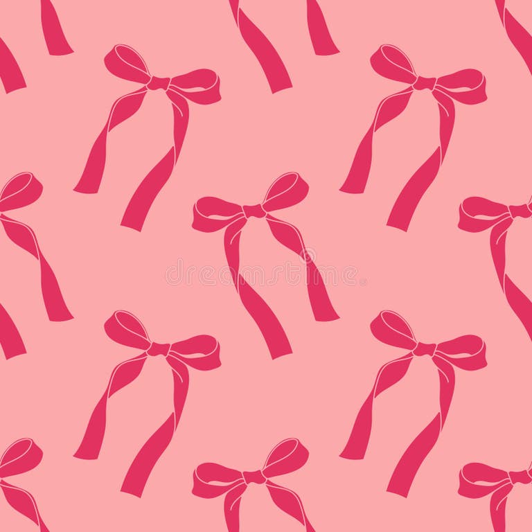 Seamless Pattern with Bows. Background Design Stock Illustration ...