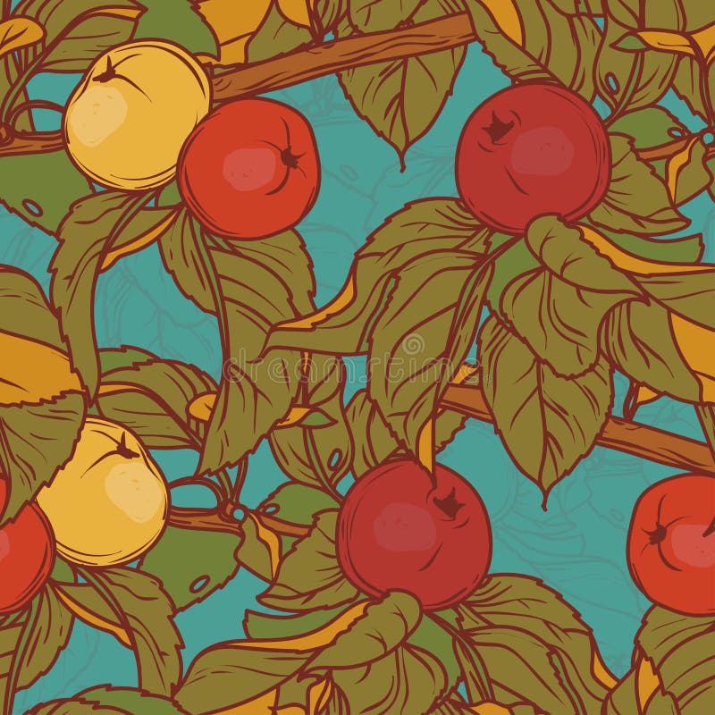 Apple Tree or Sakura Flowers Background Stock Vector - Illustration of ...