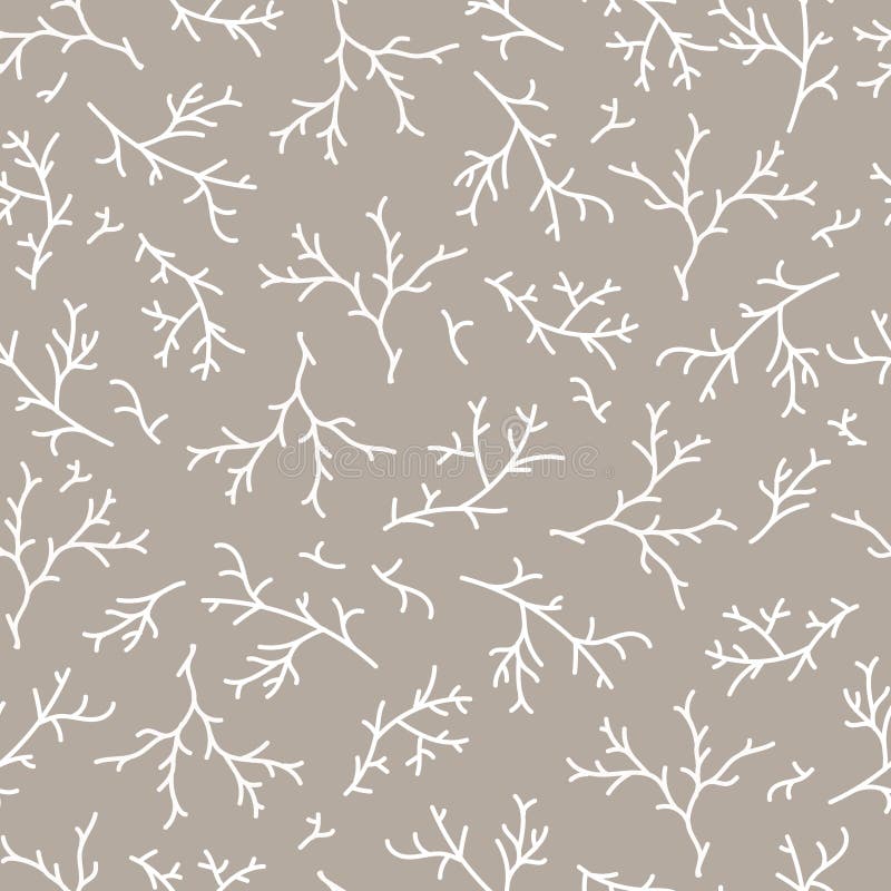 Seamless Pattern with Branches. Design for Fabric, Stock Vector ...
