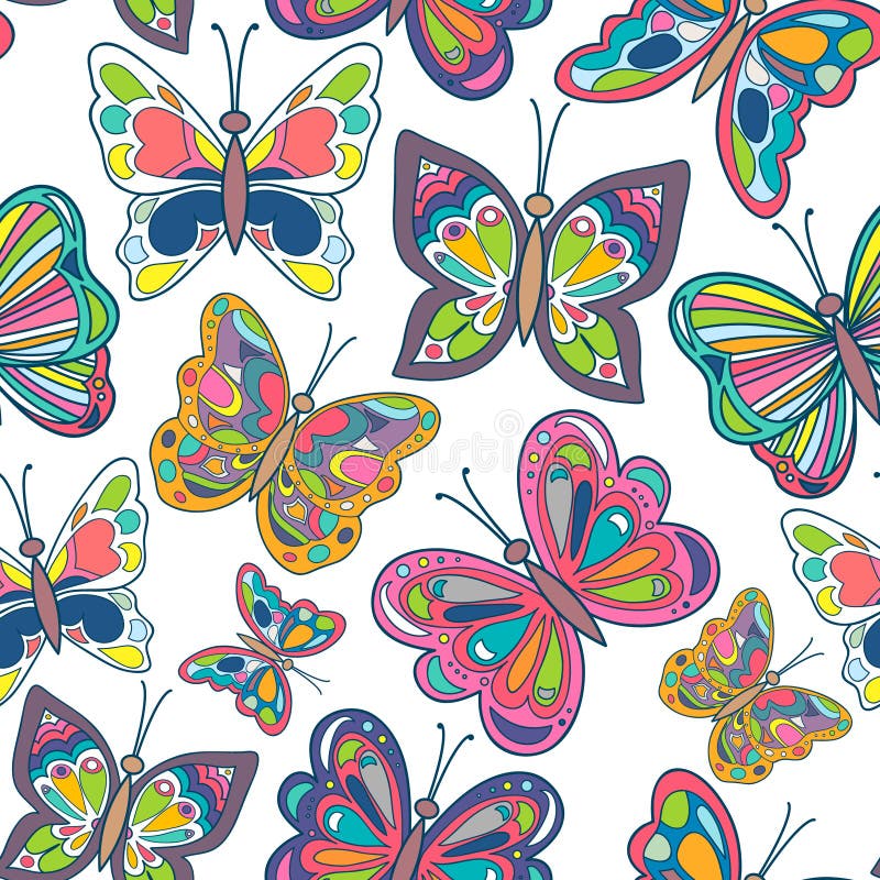 Bright butterflies stock illustration. Illustration of wing - 13357604