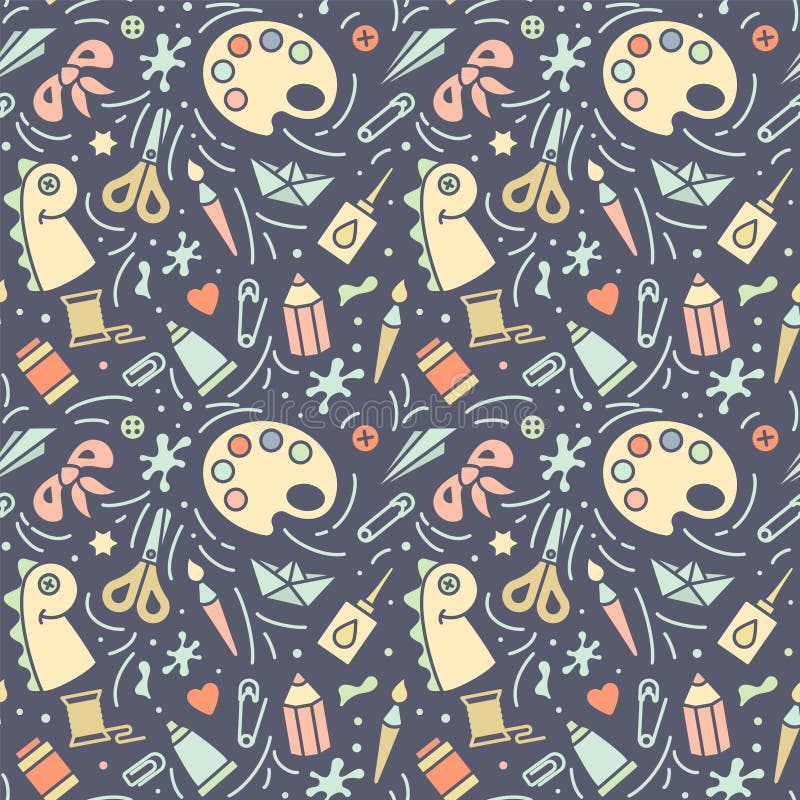 Pattern Elements Kids Creative Activity Stock Illustrations – 243 ...