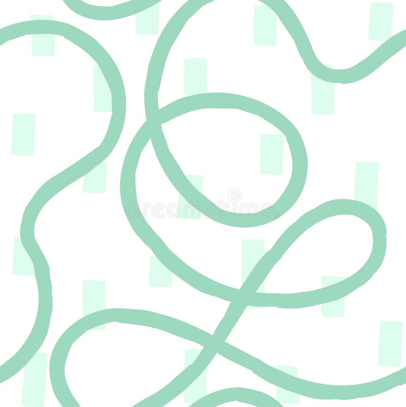 Seamless Pattern of Bright Colorful Abstract Squiggles Print ...