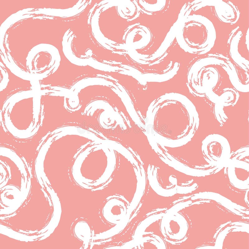 Seamless Pattern of Bright Colorful Abstract Squiggles Print ...