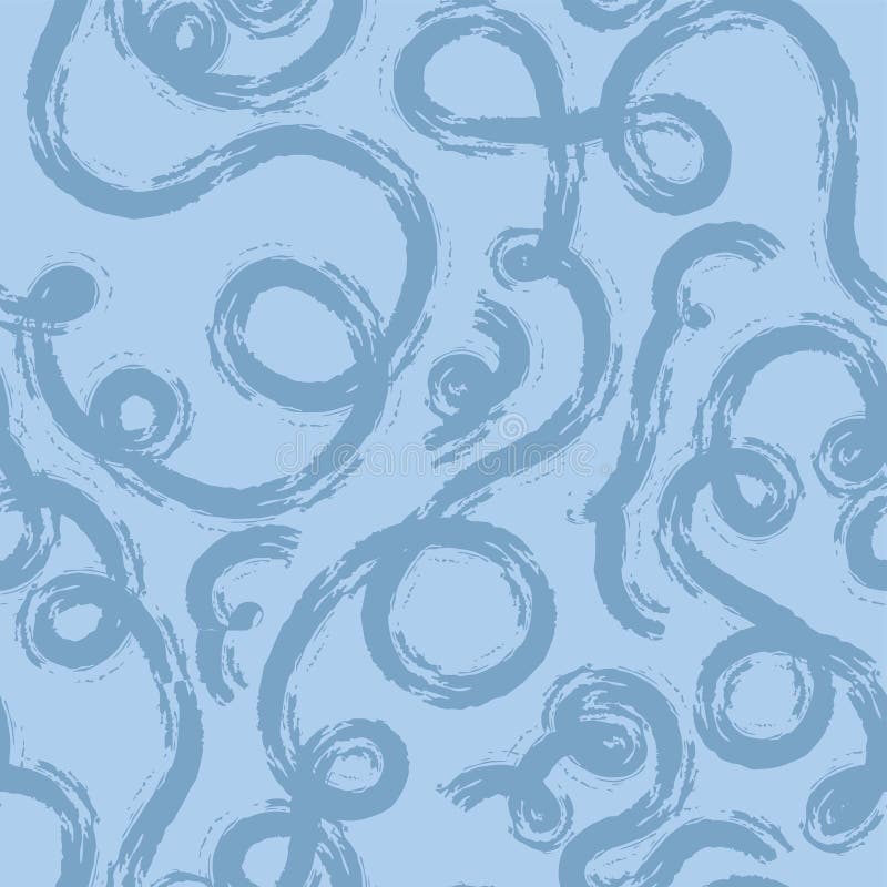 Seamless Pattern of Bright Colorful Abstract Squiggles Print ...