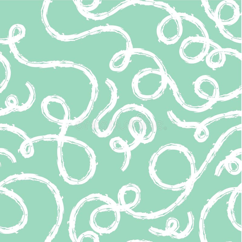 Seamless Pattern of Bright Colorful Abstract Squiggles Print ...