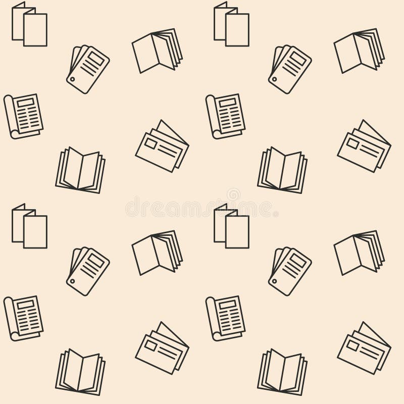 Seamless Pattern of Brochure, Booklet, Flyer, Leaflet, Catalogue. for ...