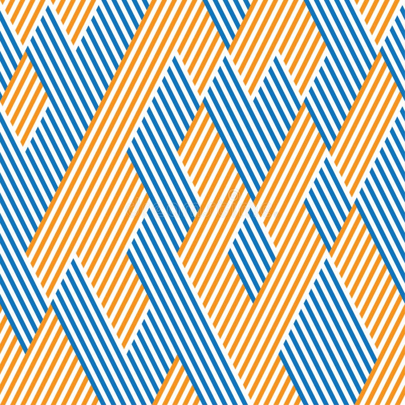 Seamless Pattern of Broken Oblique Colored Lines Stock Vector ...