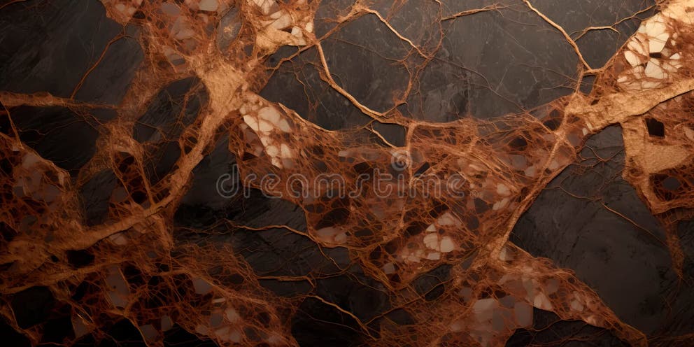 Seamless Pattern with Bronze Veined Granite Textures, Creating a Rich ...