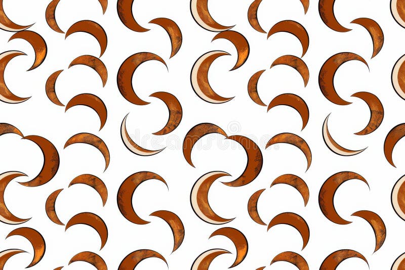 Abstract Crescent Pattern stock illustration. Illustration of creative ...