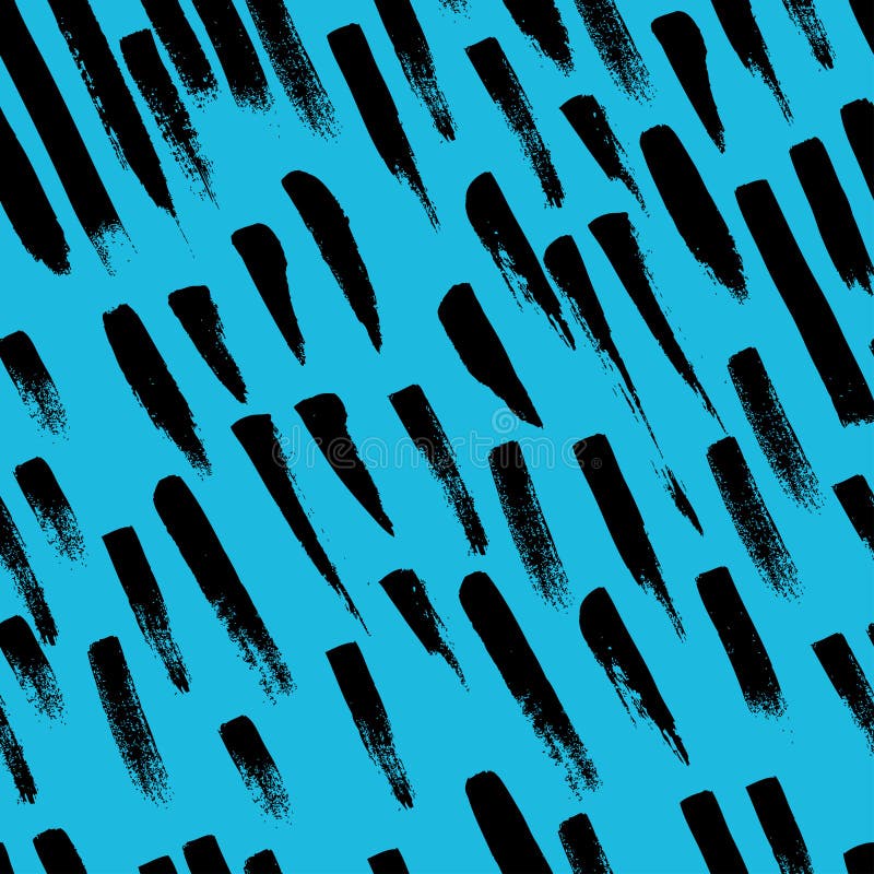 Seamless Pattern with Brush Stroke Stock Illustration - Illustration of ...