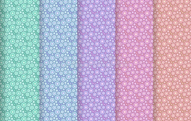 Seamless Pattern with Bubble Texture in Five Paste Stock Vector ...