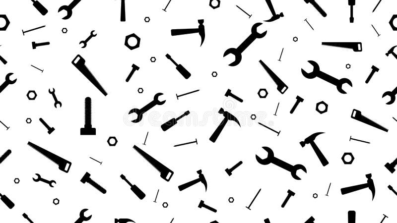 Building Tools Seamless Pattern Stock Illustrations – 780 Building ...