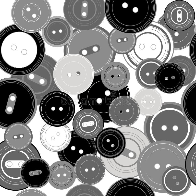 Seamless Pattern with Buttons Stock Vector - Illustration of seamless ...