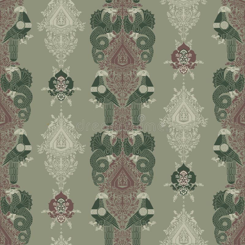 Seamless Pattern in Byzantine Stock Illustration - Illustration of ...