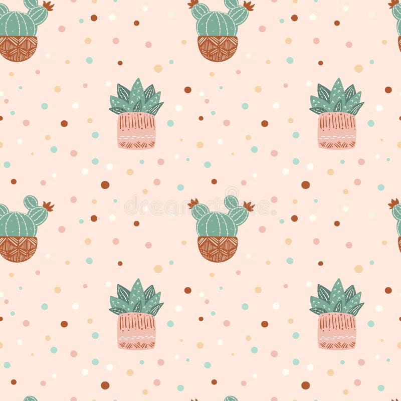 Cactus Repeating Pattern Stock Illustrations – 1,141 Cactus Repeating ...
