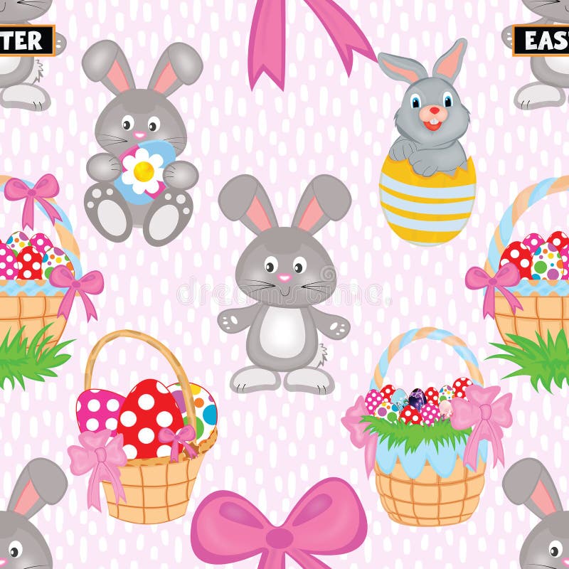 Seamless Repeating Pattern Celebrating Festive Easter during Spring ...