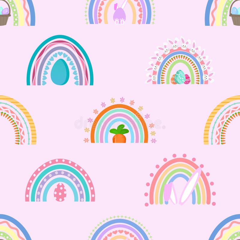 Seamless Repeating Pattern Celebrating Festive Easter during Spring ...