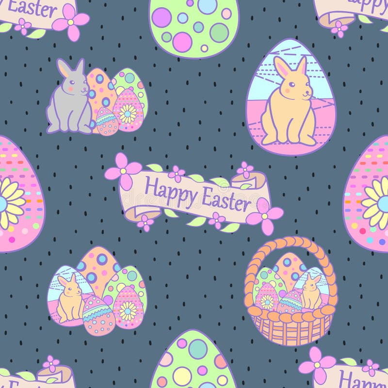 Seamless Repeating Pattern Celebrating Festive Easter during Spring ...
