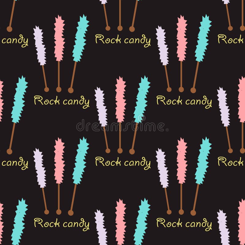 Seamless Pattern with Candy Rocks Stock Vector - Illustration of candy ...