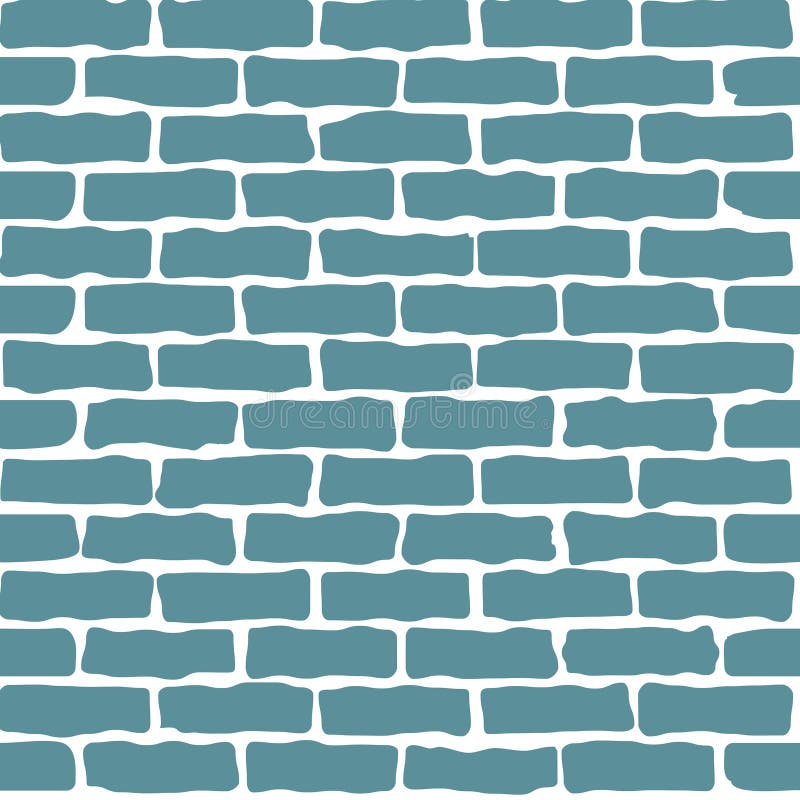 Seamless Pattern of Brick Wall Stock Vector - Illustration of rough ...