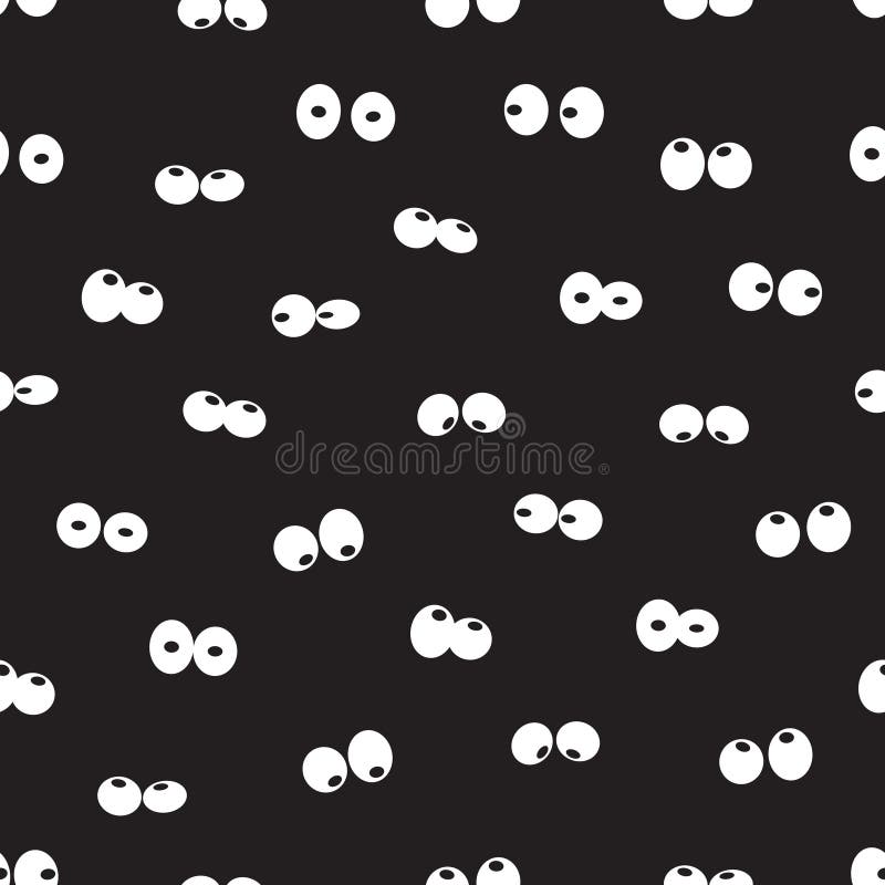 Cartoon eyes in the dark. stock vector. Illustration of night - 114154998