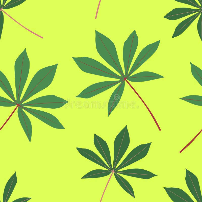 Cassava Leaves Stock Illustrations – 187 Cassava Leaves Stock ...