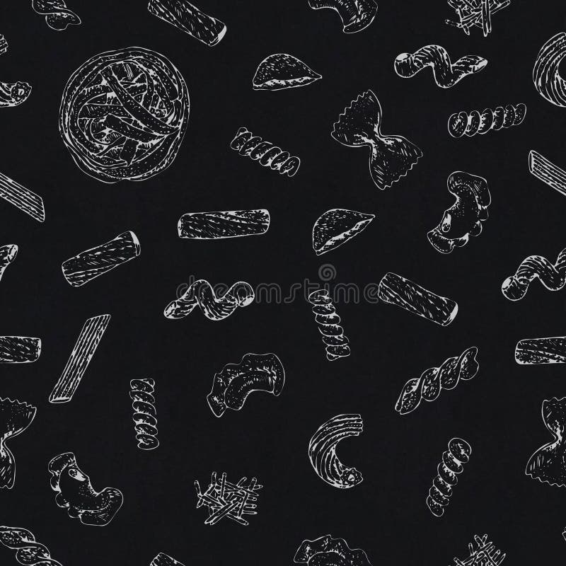 Chalk Pasta Variations Stock Illustrations – 1 Chalk Pasta Variations ...