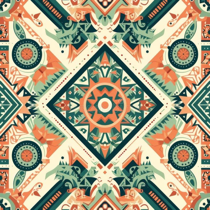This Seamless Pattern Channels the Intricate Aesthetics of Aztec ...