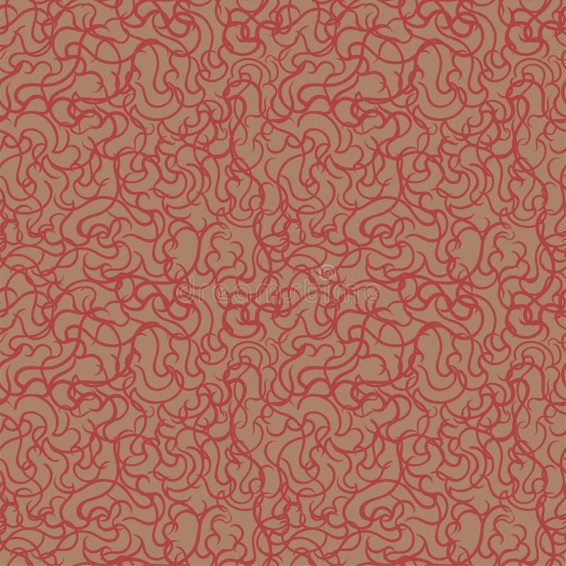 Seamless Pattern. Chaotic Psychedelic Hypnotic Pattern with Red Smoky ...