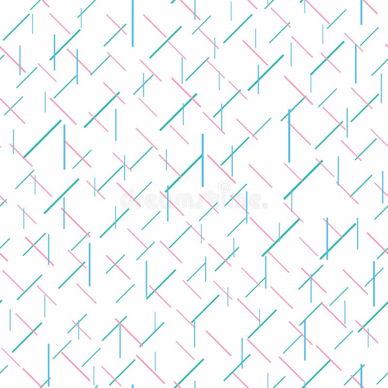 Seamless Pattern with Chaotic Short Lines. Vector Illustration. Stock ...