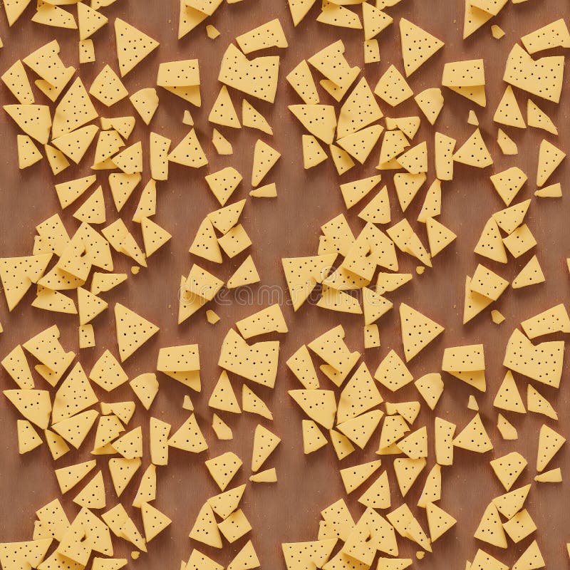 Seamless Pattern with Cheese Pieces. Dairy Food Stock Illustration ...