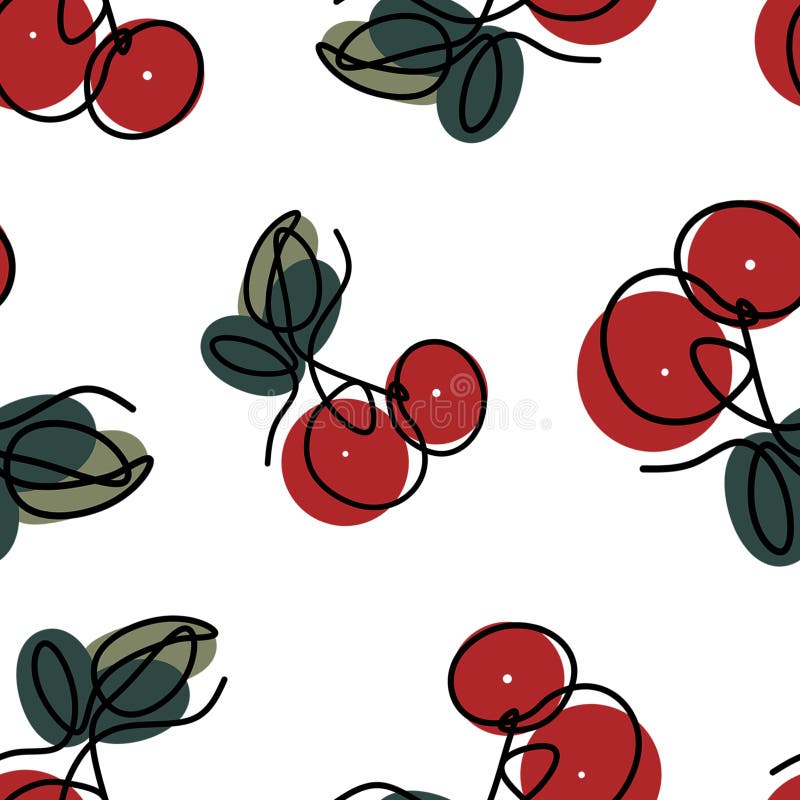 Cherries Line Stock Illustrations – 2,105 Cherries Line Stock ...