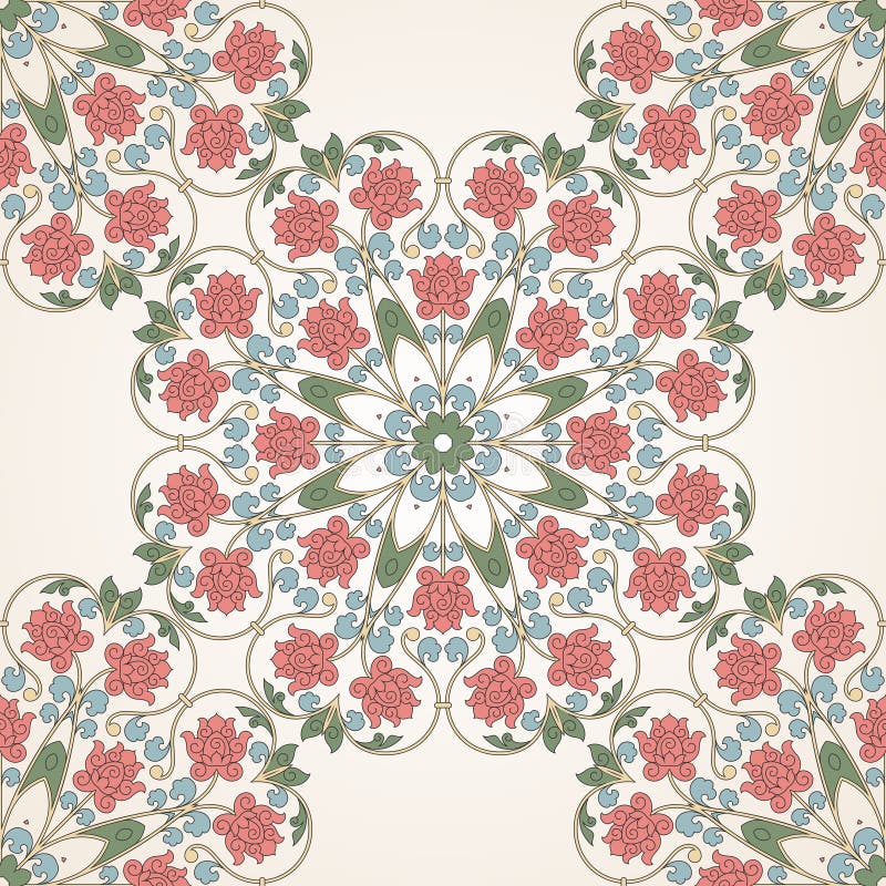 Seamless Pattern in China Style Stock Vector - Illustration of element ...