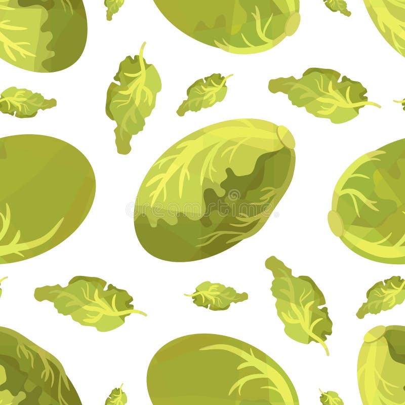 Seamless Pattern Chinese Cabbage in Origami Style Stock Vector ...