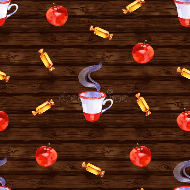 Seamless Pattern with Chocolate Candy in Gold Foil. Use for Textile ...