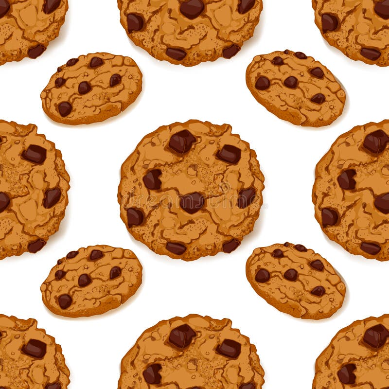 Chocolate Chip Pattern Stock Illustrations – 1,435 Chocolate Chip ...