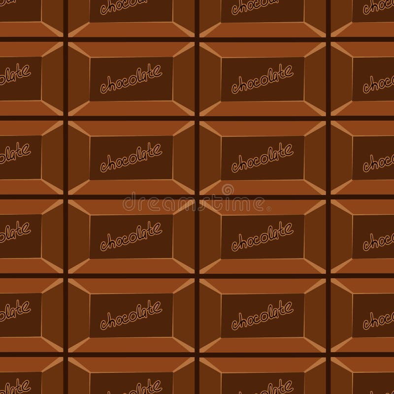 Seamless Pattern with Chocolate Texture-8 Stock Illustration ...