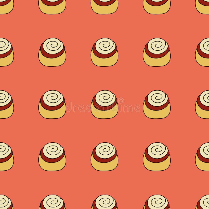 Cinnamon Bun. Bakery Products. Vector Illustration.Design Element for ...
