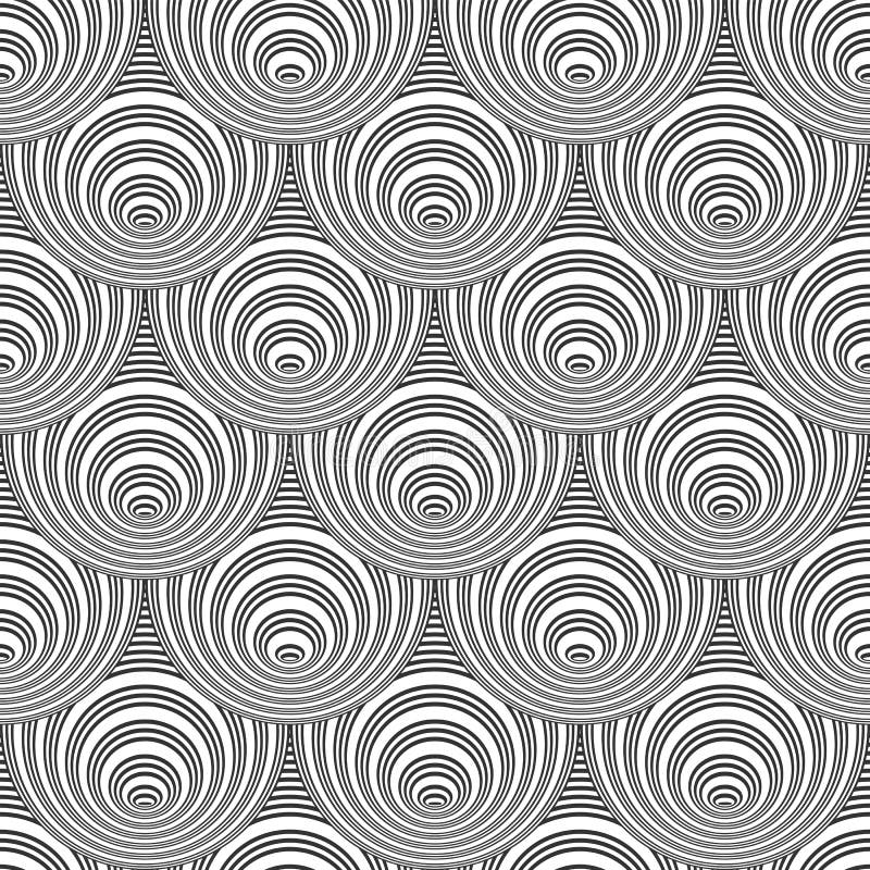 Seamless Pattern. Circle Lines Texture Stock Vector - Illustration of ...