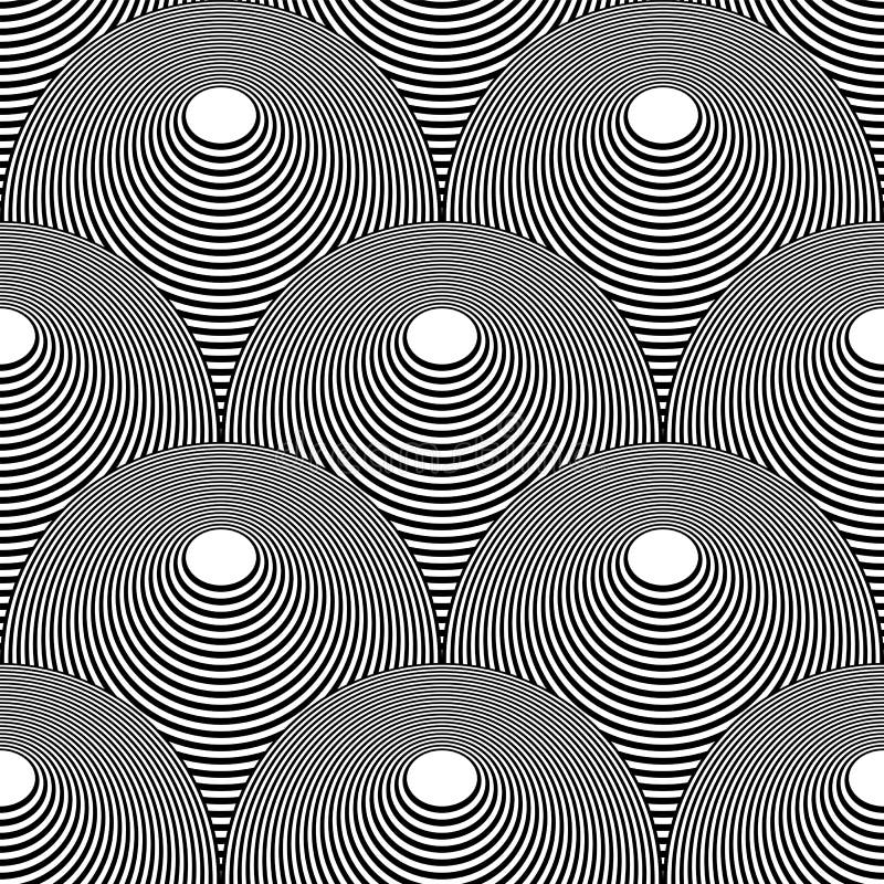 Seamless Pattern. Circle Lines Texture Stock Vector - Illustration of ...