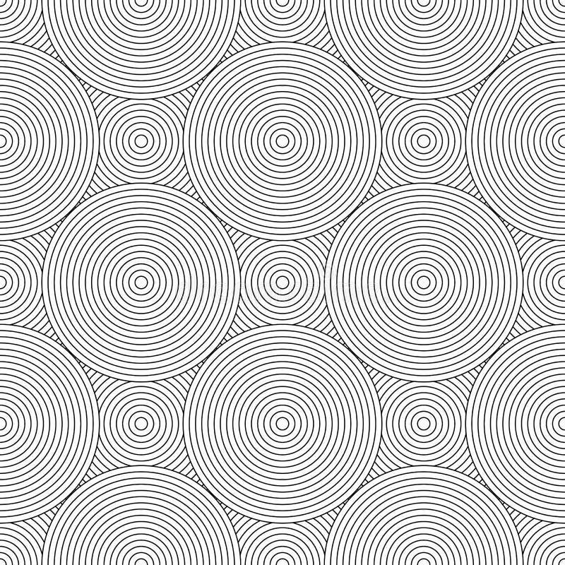 Seamless Pattern. Circle Lines Texture Stock Vector - Illustration of ...