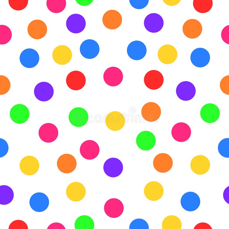 Seamless Pattern Circle with Nice Bubble Candy Colors Stock Vector ...