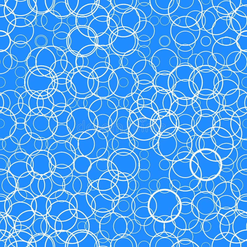 Seamless Pattern with Circles, Bubbles. Aqua, Water, Sparkling W Stock ...
